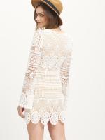 China Bohemian White Dress Sexy Beach Tunic Women Casual for sale