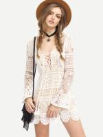 China Bohemian White Dress Sexy Beach Tunic Women Casual for sale