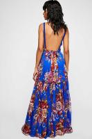 China 2018 Summer Women Sexy Maxi Dress Backless Fashion Casual Beautiful Kaftan Dress Strap for sale
