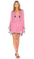 China 2018 Hot Sale Clothes Sexy Dresses Loosing Tassel Mini Dress Pink Women Hot for sale