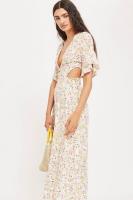 China Summer Boho Style V neck Sexy Dress Floral Dress Long Midi for sale