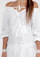 China 2018 Summer women off shoulder white dress for sale