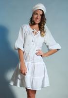 China 2018 Summer women off shoulder white dress for sale