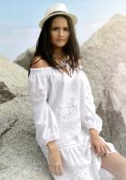 China 2018 Summer women off shoulder white dress for sale