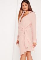 China New Design Nude Plus Size Shirts & Blouses Sexy Cross Dress for sale