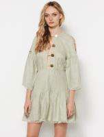 China 2018 Summer Clothes Women Ladies Pure Linen Fabric Dress Mini Summer for sale