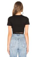 China 2019 Women Newest Design Black Knit Top Blouse for sale