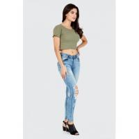 China 100% Cotton Short Crop Top for Women for sale