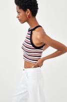 China Factory Price Women Summer Stripes Cotton Tank Top for sale