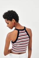 China Factory Price Women Summer Stripes Cotton Tank Top for sale