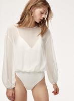 China New Arrival Fall Clothing Cotton Spandex Ladies Transparent Bodysuit Tops Latest Design For Women Lady for sale