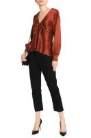 China Fall Clothing Ropa Mujer Satin Long Sleeve Blouse For Women Ladies for sale
