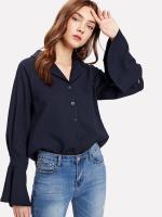 China long sleeve casual blouse designs for women for sale
