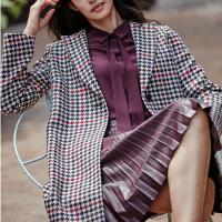 China New arrival pleated lady half skirt for sale