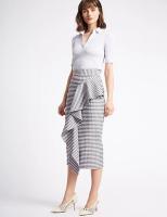China 2018 Fashion Clothing Ruffle Pencil Skirts Ladies Office for sale