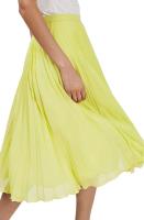 China women clothing midi skirt long chiffon pleated maxi skirt for sale