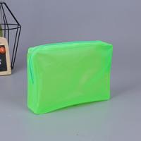 China Waterproof Clear Pvc Cosmetic Bag Pvc Makeup Pouch For Travel Toiletry Zipper Mix Color for sale