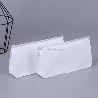 China Cute Cosmetic Zipper Bag Clear Portable Frosted EVA Toiletries Plastic Zip Lock for sale