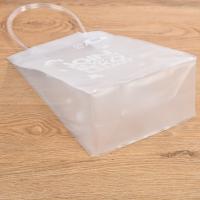 China Logo Pvc Transparent Tote Bag For Sale Stand Up Pouch Recycled Materials for sale