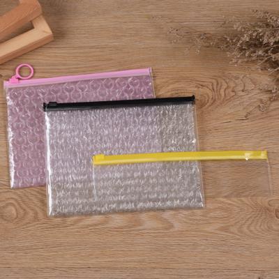 China Transparent Small Pvc Zip Lock Bags Frosted Plastic Apparel Clothing Recyclable for sale