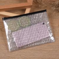 China Transparent Small Pvc Zip Lock Bags Frosted Plastic Apparel Clothing Recyclable for sale