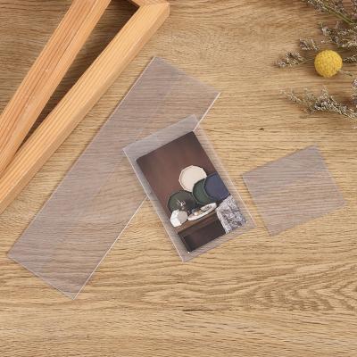 China Durable Badge Id Card Holder Pouch Plastic Pvc Card Sleeves Crystal Bus Custom for sale