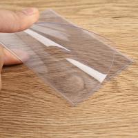 China Clear Pvc Card Holder Pouch Plastic ID Badge Holder Crystal Student Bus Card Holder for sale