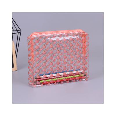 China Transparent Pvc Cosmetic Bag Wholesale Pvc Toiletry Bag Promotional PU Zipper Organizer for sale
