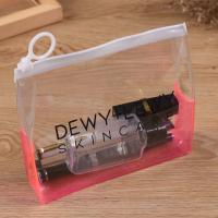 China Soft PVC Cosmetic Bag Bulk Waterproof Custom Pouch Zip Top Makeup Bag Closure for sale