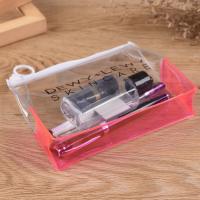 China Soft PVC Cosmetic Bag Bulk Waterproof Custom Pouch Zip Top Makeup Bag Closure for sale