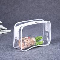 China Square Clear Red PVC Cosmetic Bag Set Transparent Colorful for sale