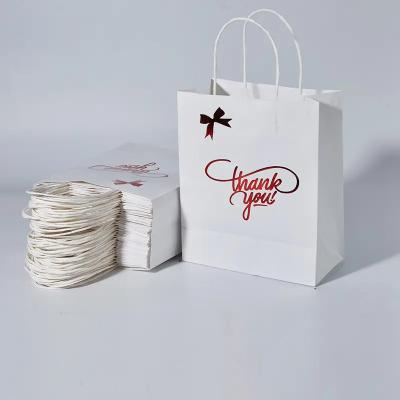 China Reusable Kraft Paper Tote Bag M S Gift Shopping Packaging With Logos for sale