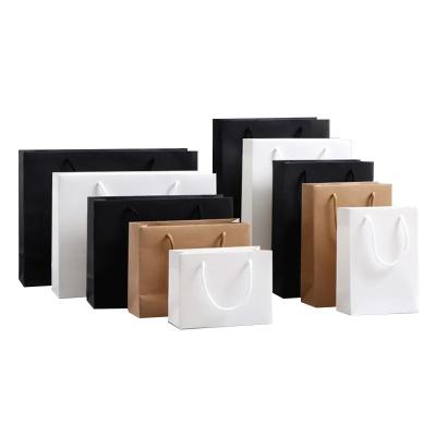 China Carrier Tote Paper Bag Pack of 200 Shopping Kraft Eco Friendly for sale