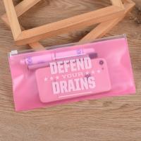 China A3 A4 Pink Pvc zipper Bag Manufacturers Necklace Phone Package Luxury Packaging for sale