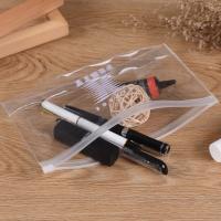 China 7cm 22cm Transparent Cosmetic Bag Pouch Clothing Plastic Sealed Small PVC EVA Matte Zipper for sale