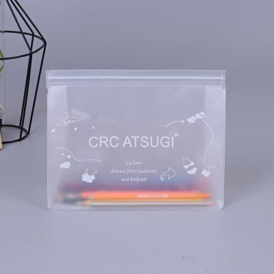 China Luxury Cosmetic Pouch Bag For Travel Transparent Makeup Pouch Custom Print Logo for sale