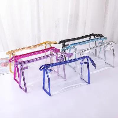 China Tpu Pvc EVA Cosmetic Bag For Beach Travel Transparent Makeup for sale