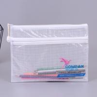 China Small PVC Document Pouch Travel Storage Transparent Clear Zip Slider Envelopes Folders for sale