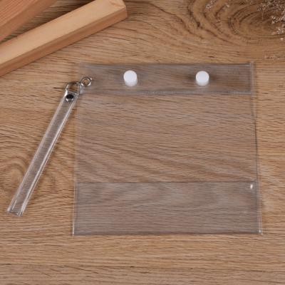 China A4 Plastic Button Bag Storage Lock Transparent Waterproof for sale