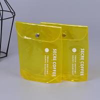 China Zip Plastic Button Bag Waterproof Clear Cosmetic Pvc for sale