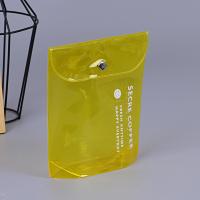 China Zip Plastic Button Bag Waterproof Clear Cosmetic Pvc for sale