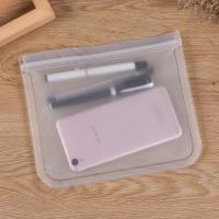 China 10 X 10 1.5 X 1.5 12 X 15 Custom Logo Pvc Frosted zipper Bags Heavy Duty Jewelry Packaging for sale