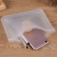 China 10 X 10 1.5 X 1.5 12 X 15 Custom Logo Pvc Frosted zipper Bags Heavy Duty Jewelry Packaging for sale