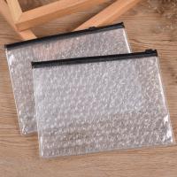 China 30cm Grocery EVA Zipper Bag A4 A5 A6 Printed Pvc Transparent Clear for sale