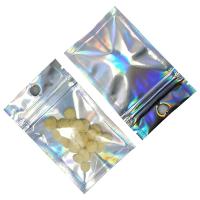 China Cosmetic Plastic Holographic Bags Packaging Holographic Laser Bag Lock for sale