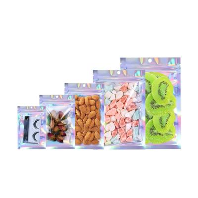 China Cosmetic Plastic Holographic Bags Packaging Holographic Laser Bag Lock for sale