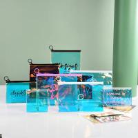 China Toiletry Transparent Plastic Holographic Bag Travel For Eye Cream Perfume Cosmetic for sale