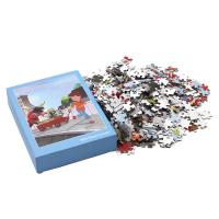China Mini A4 Paper Jigsaw Puzzle Box For Adult Cartoon Kid Educational Toy 100 500 1000 Pieces for sale