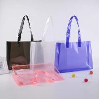 China Pink Orange Clear PVC Tote Bag Yellow Clear Mini Tote for sale