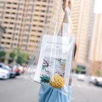 China Transparent  Clear PVC Tote Bag Clear Purse For School Stadium Concerts Plastic Purse for sale